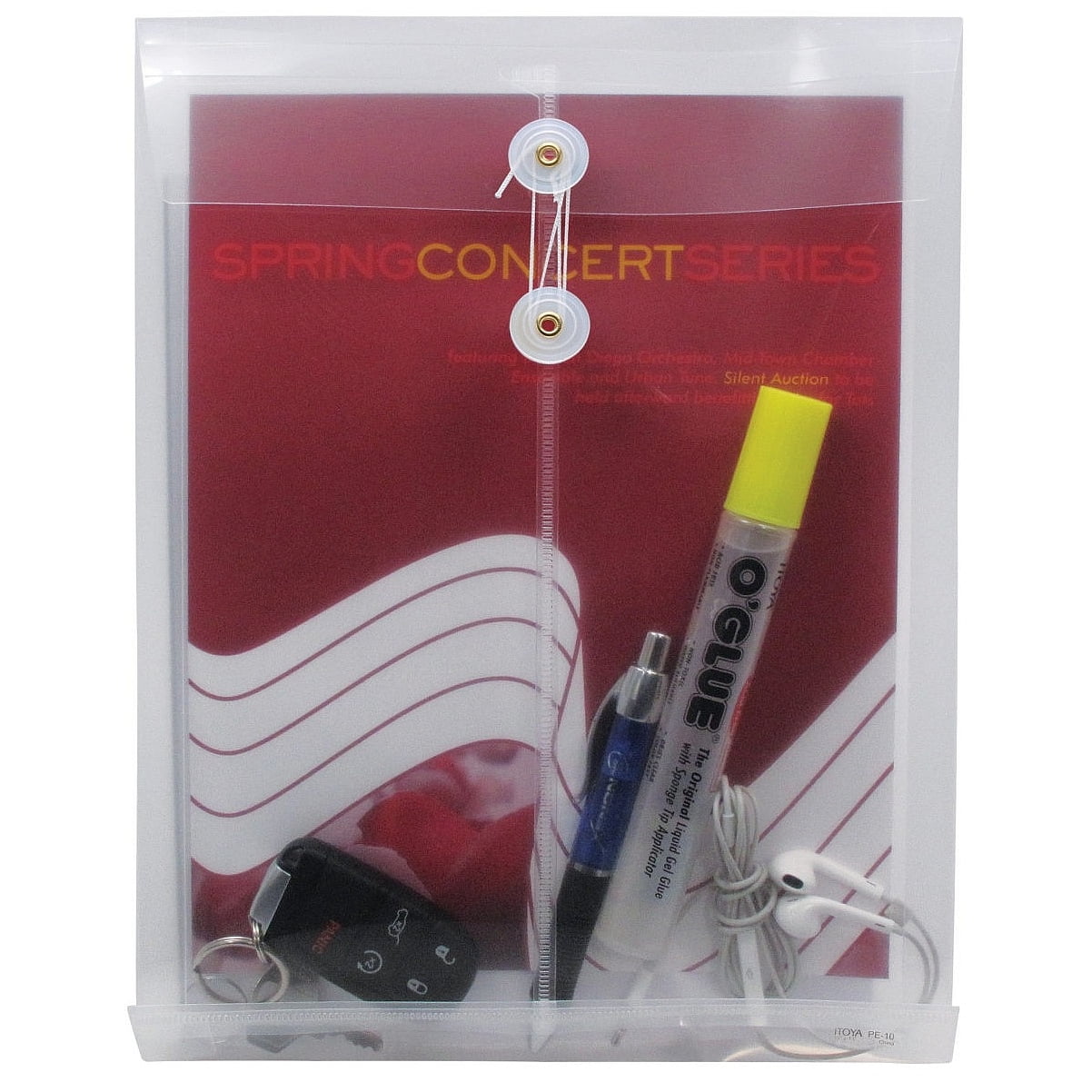 The original PolyEnvelope See-thru w tie clasp by Itoya - 8.5x11 ...