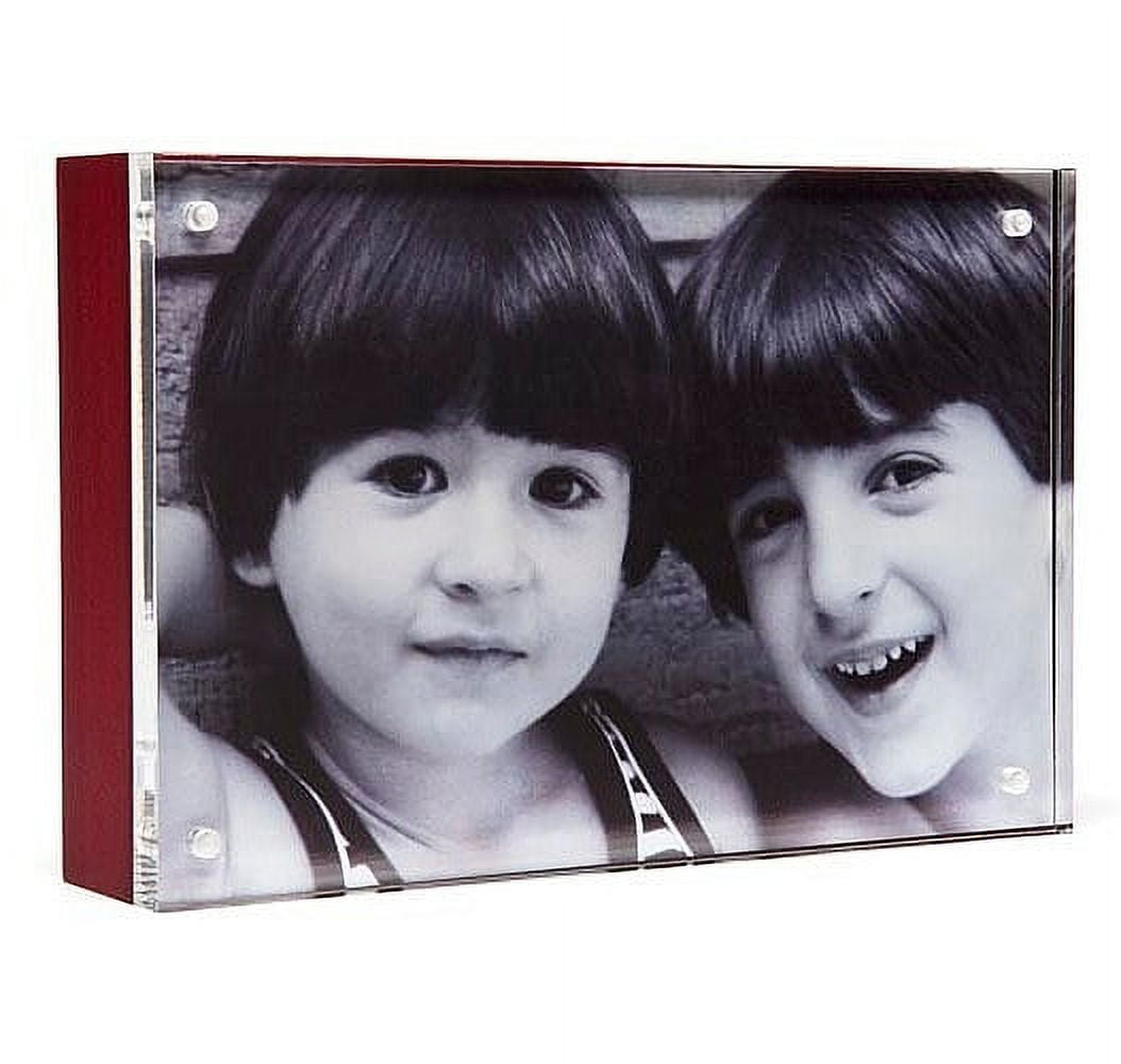 The original acrylic MUSEUM MAGNET 5x7 FRAME with mahogany back - 5x7 ...