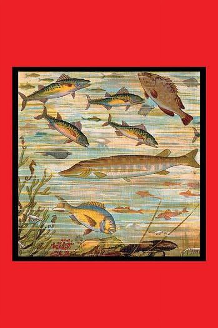 The original box art for a victorian kids game where children fish for ...