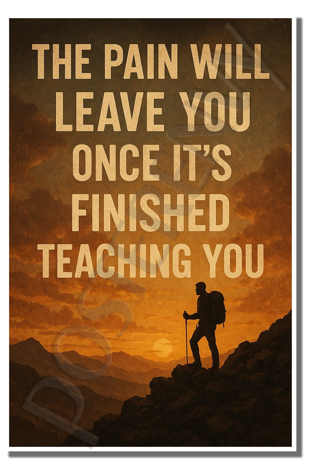The pain will leave you once it's finished teaching you - 1 ...