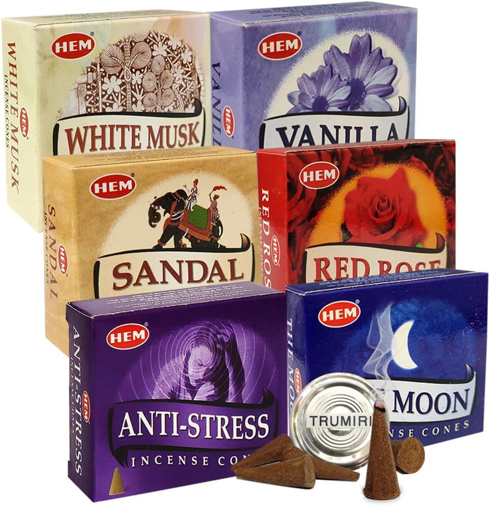 The perfume cone variety pack #4 and the perfume cone burner holder and ...