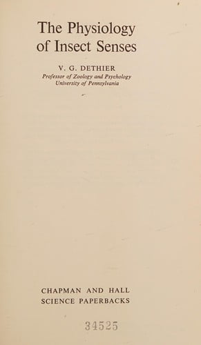 Pre-Owned The physiology of insect senses 9780416412505 - Walmart.com
