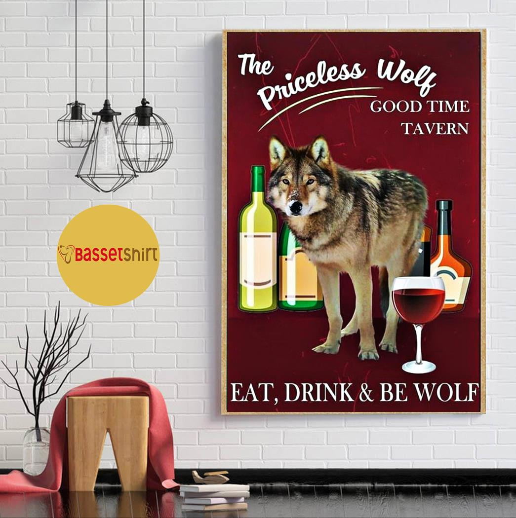 The princeless wolf eat drink wine poster 24 x 36 Inch Poster - Walmart.com