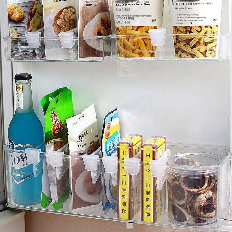 The refrigerator compartment clip small partition plate side door shelf ...