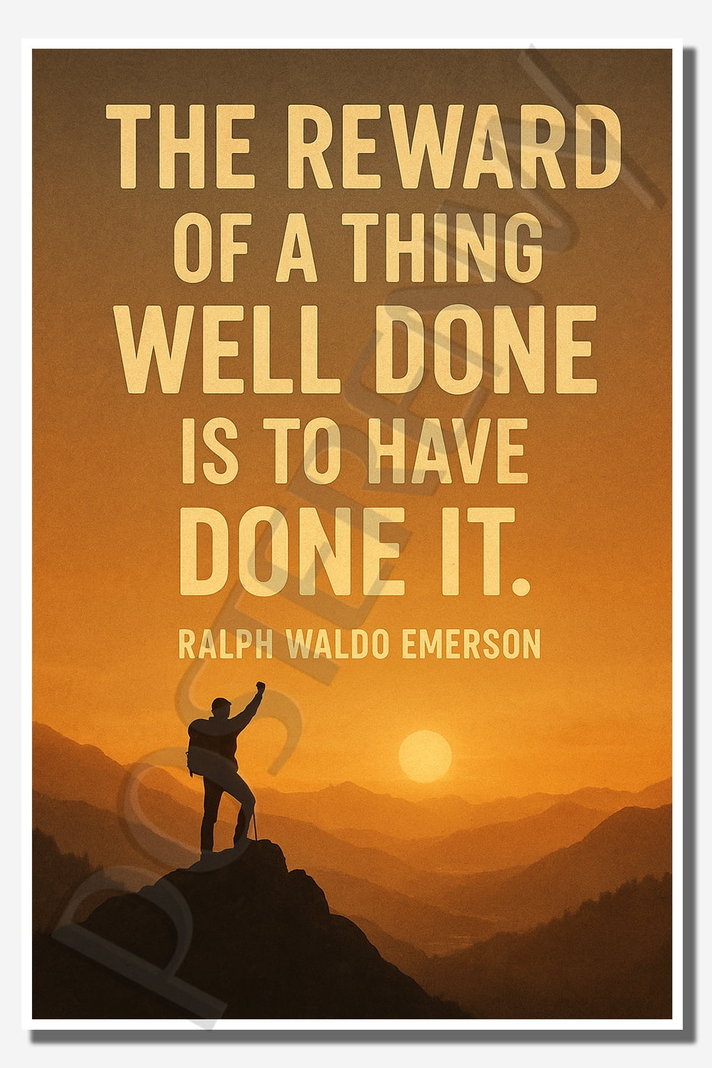 The reward of a thing well done is to have done it - Ralph Waldo ...