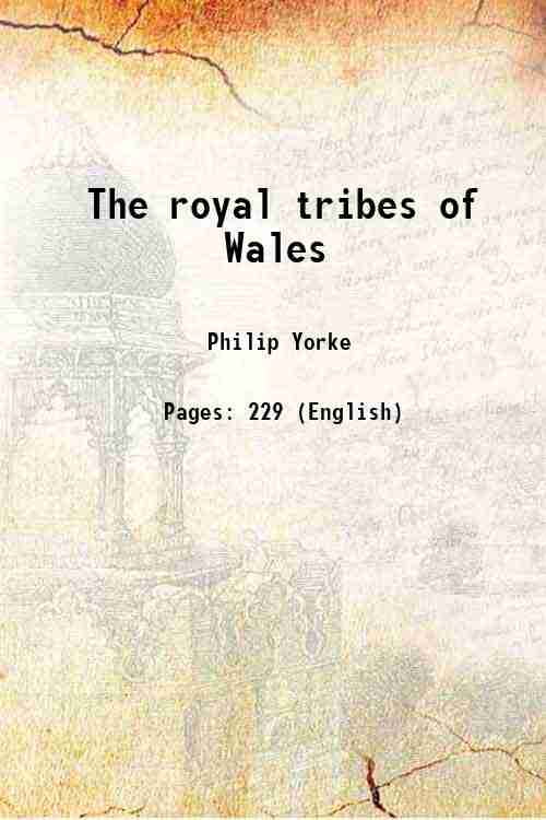 The royal tribes of Wales 1799 [Hardcover] - Walmart.com