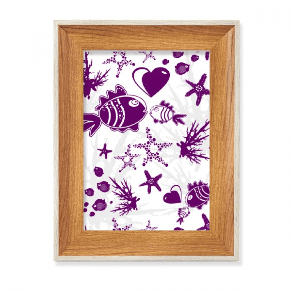 The seabed world Fish Animal Desktop Wooden Photo Frame Display Picture ...
