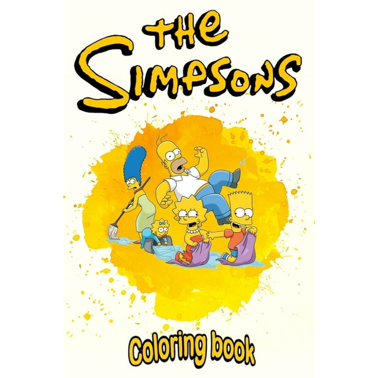 simpsons coloring book pages