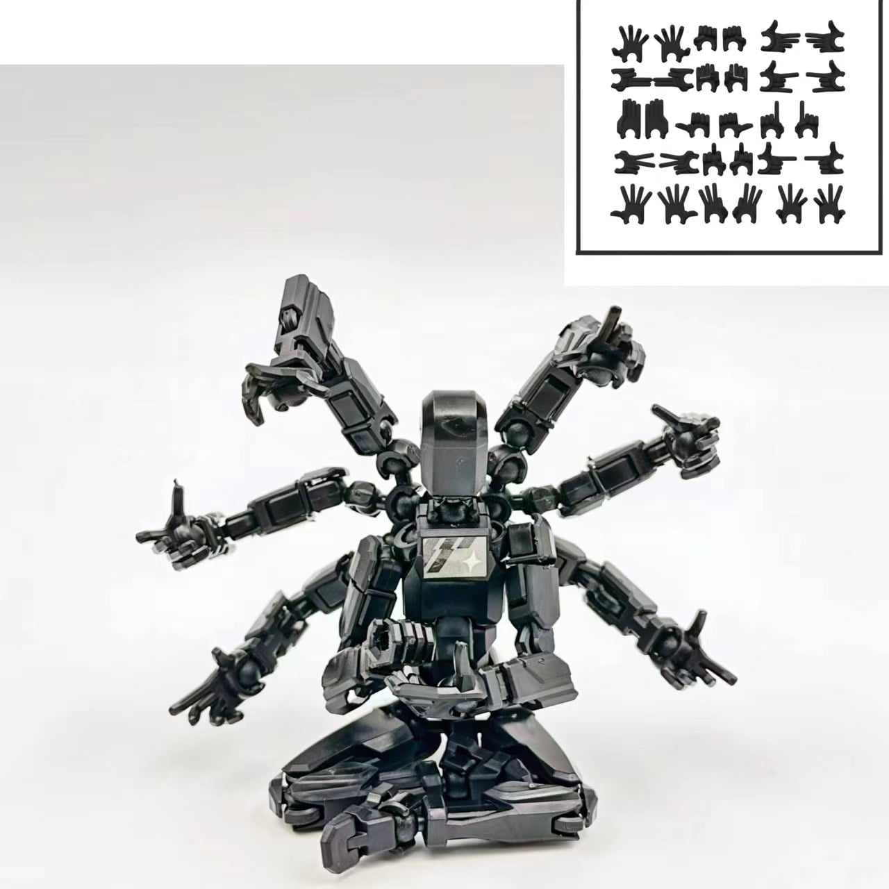 The sixth generation of multi-jointed dolls insert wings to spell women's Lucky 13 six-armed god ...