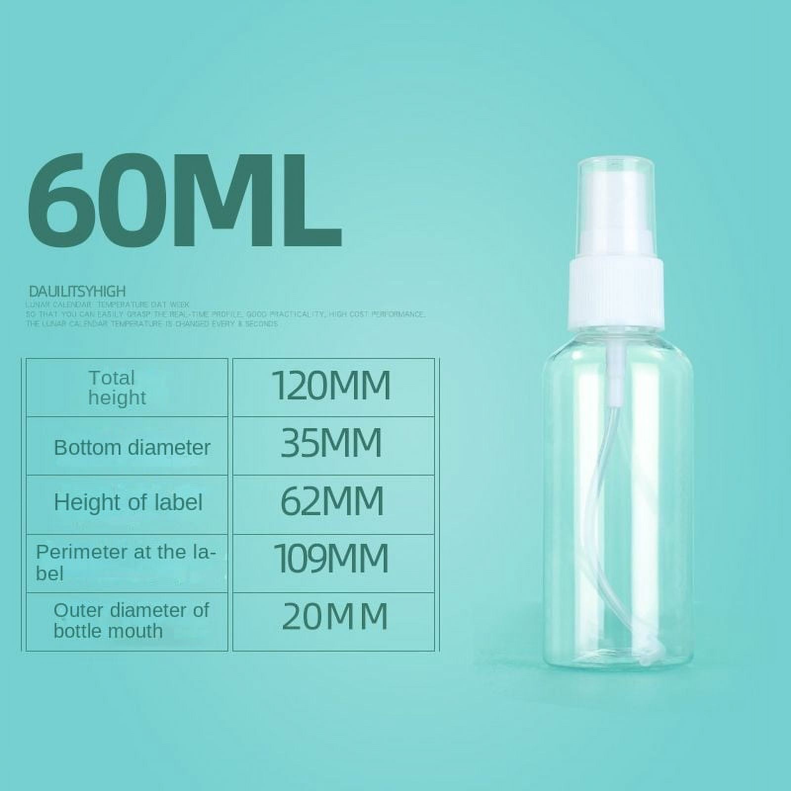 The small sprayer alcohol spray bottle 20/30/50/100ml transparent spray ...