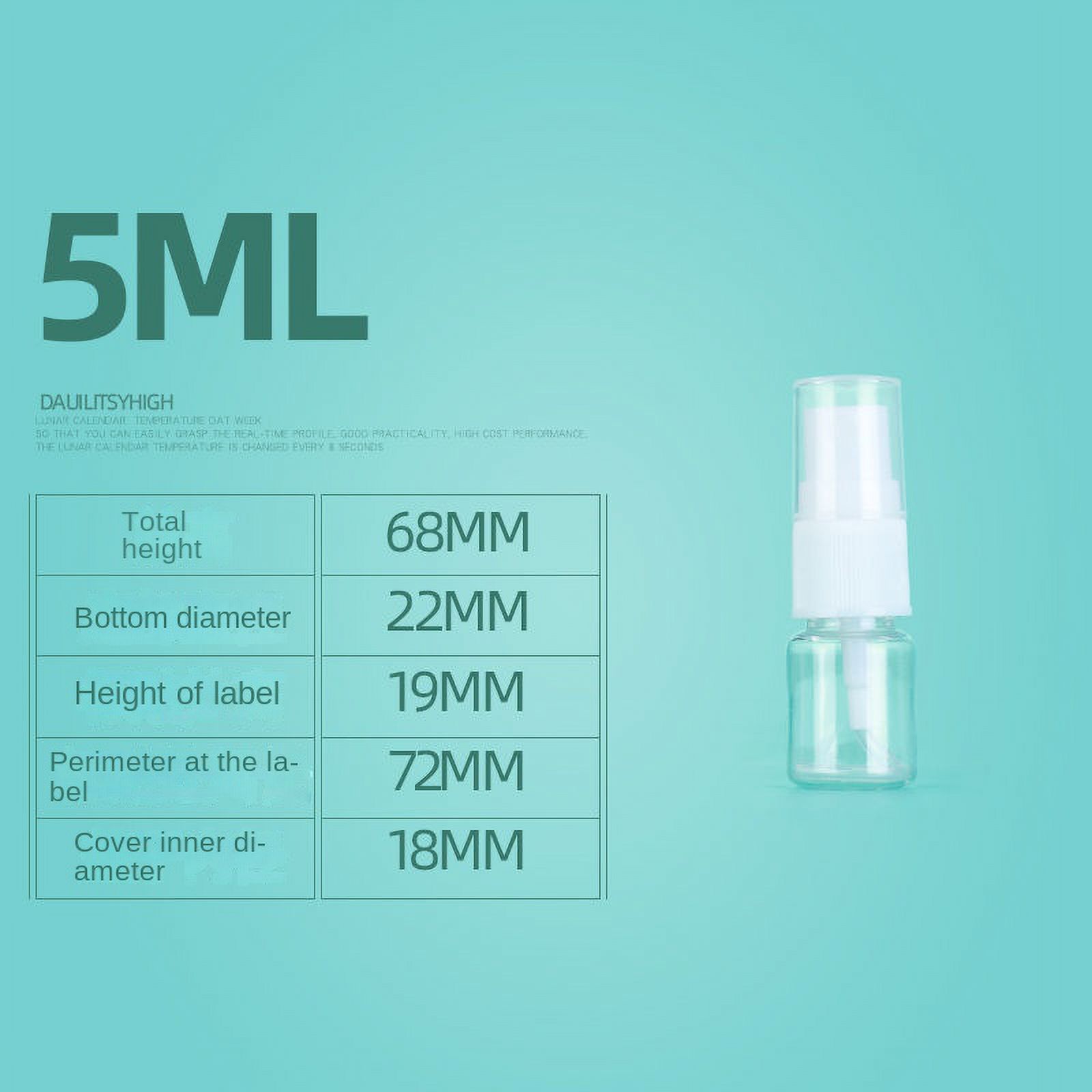The small sprayer alcohol spray bottle 20/30/50/100ml transparent spray ...
