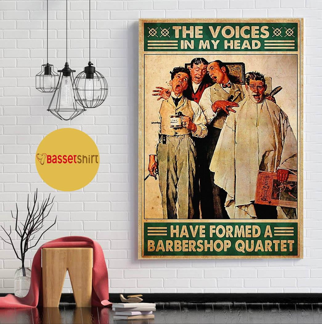 The voices in my head have formed a barbershop quarter vertical poster ...