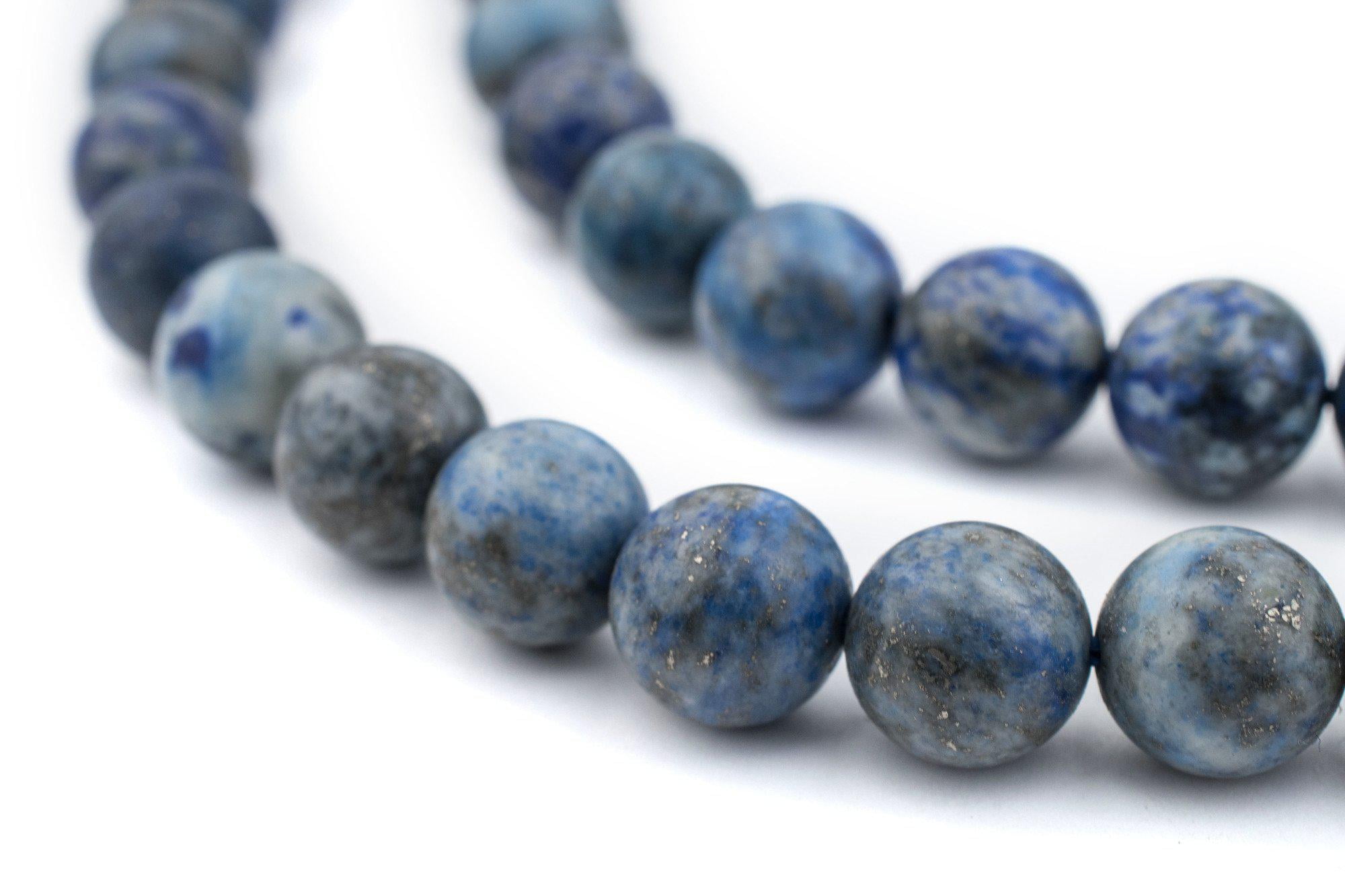 TheBeadChest Afghan Lapis Sphere Beads 10mm Afghanistan Blue Round ...