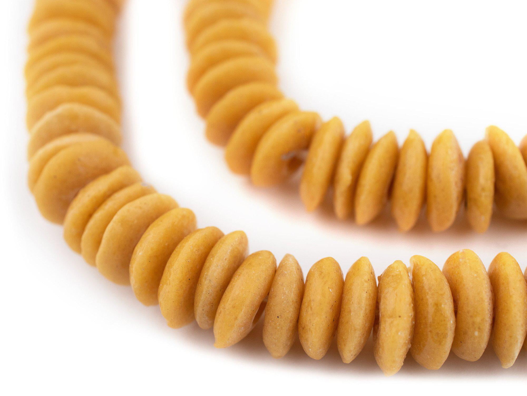 The Bead Chest Ashanti Fair Trade Glass Saucer Beads - African Tribal ...