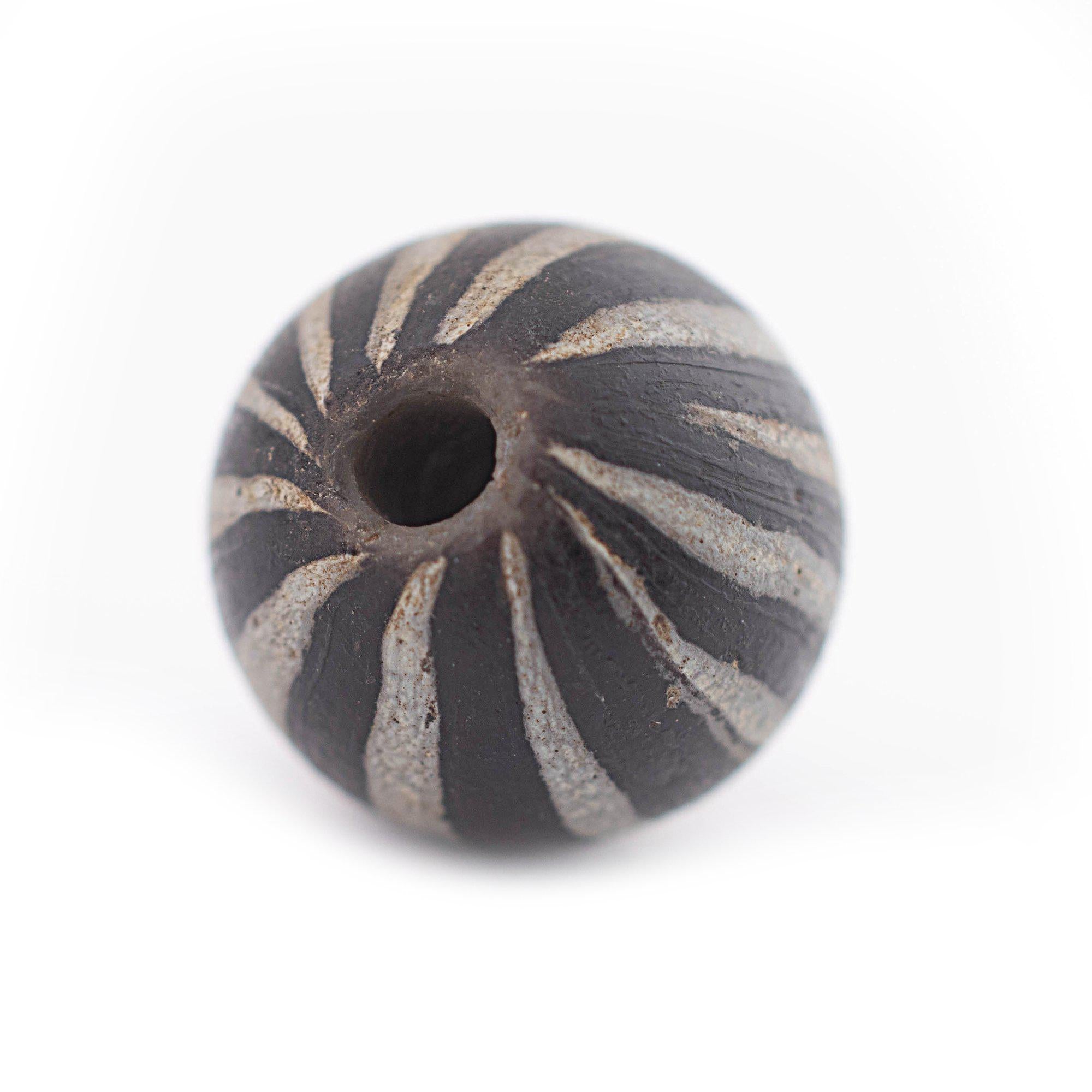TheBeadChest Black Stripe Jatim Java Bead (Single Bead, 20mm) - Walmart.com