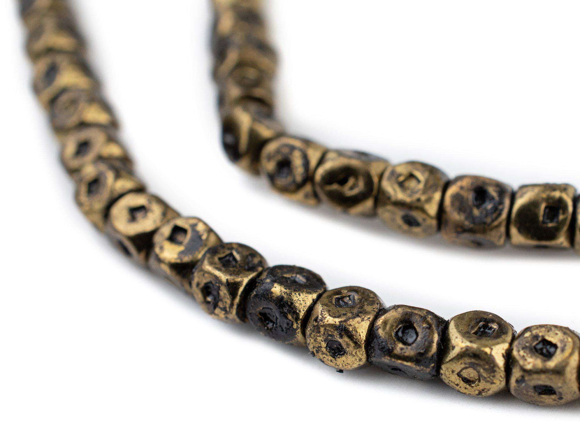 The Bead Chest Brass Tuareg Cornerless Cube Beads (6mm) - Walmart.com