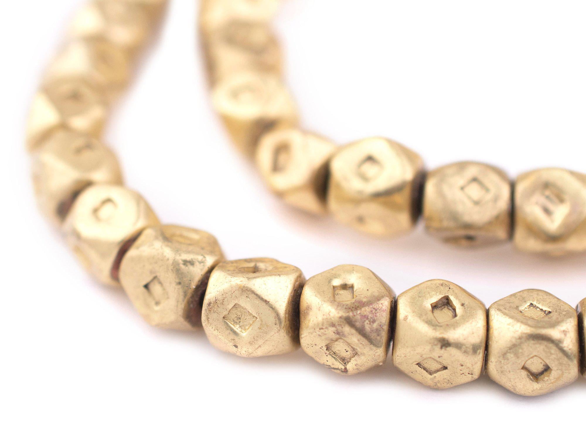 The Bead Chest Brass Tuareg Cornerless Cube Beads (7mm) - Walmart.com