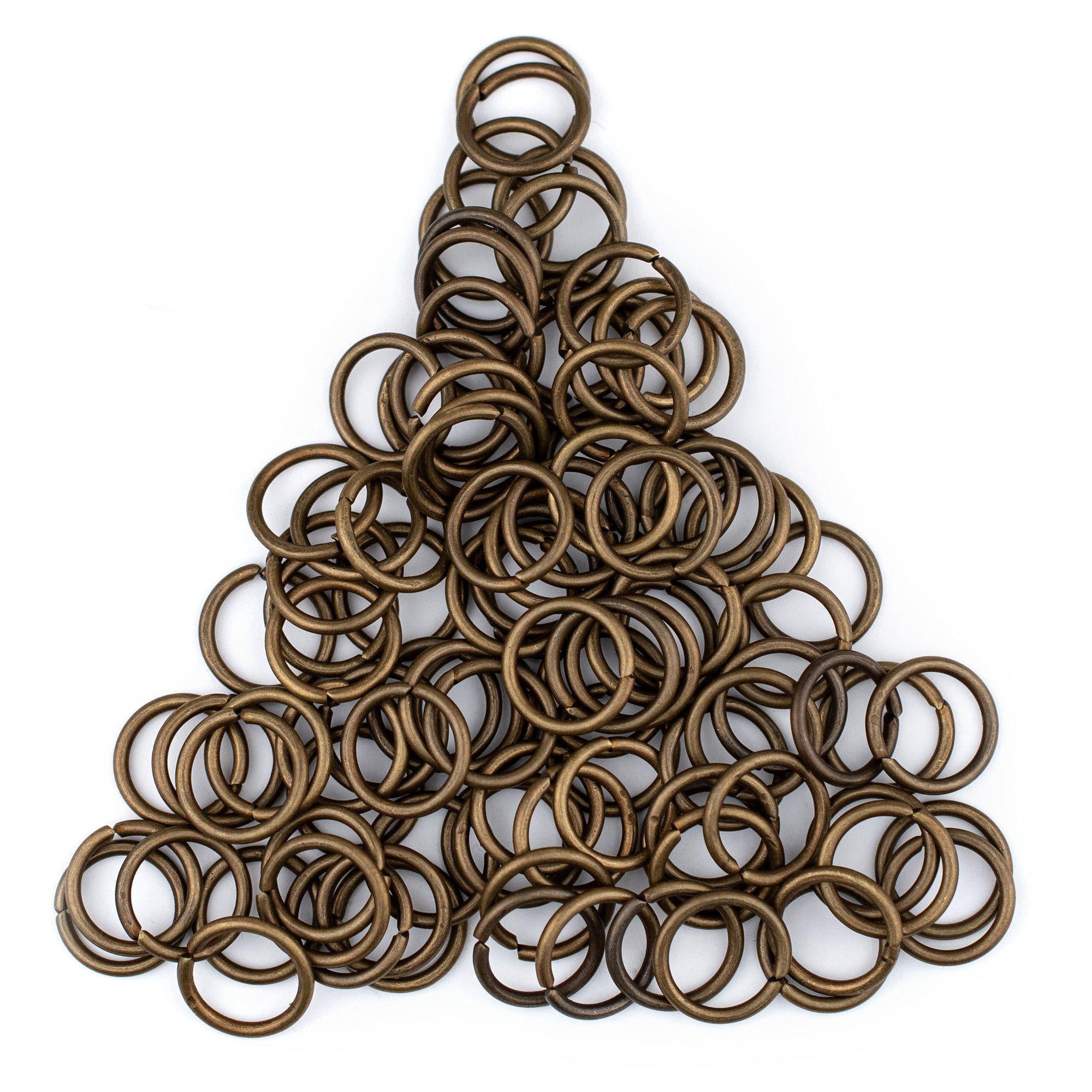 The Bead Chest Bronze 10mm Round Open Jump Rings, Pack of 100 - Walmart.com