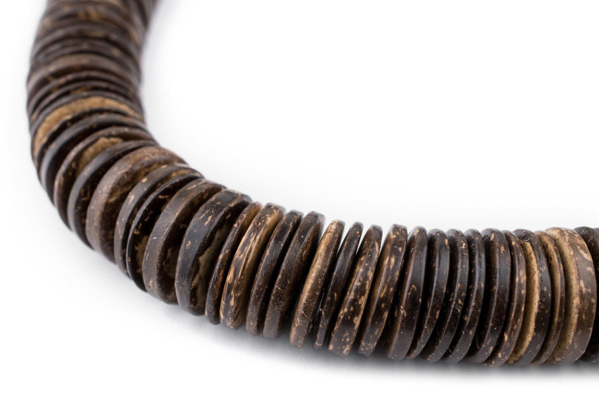 The Bead Chest Chocolate Disk Coconut Shell Beads (20mm) - Walmart.com