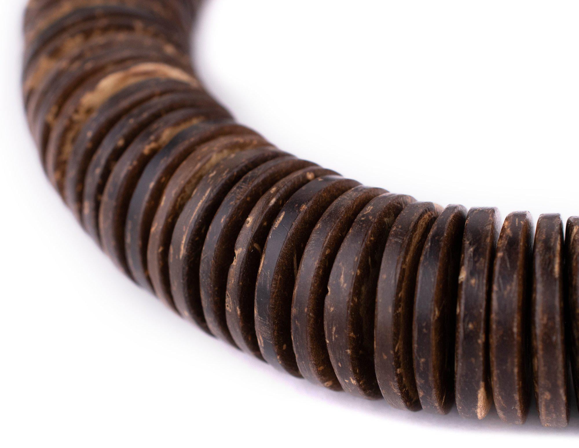 The Bead Chest Chocolate Disk Coconut Shell Beads (25mm) - Walmart.com