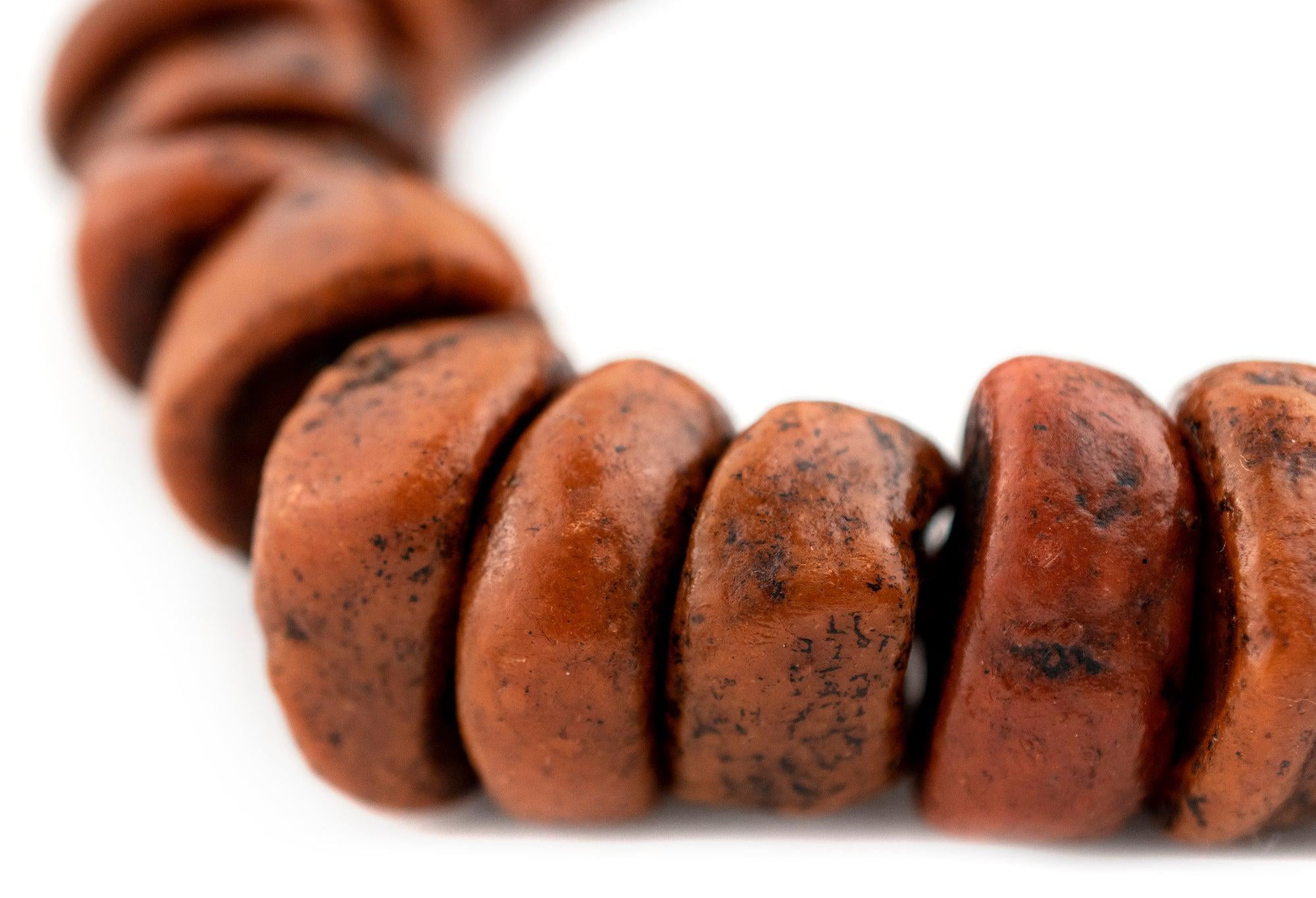 The Bead Chest Chunky Moroccan Coral Amber Resin Beads 24mm Morocco ...