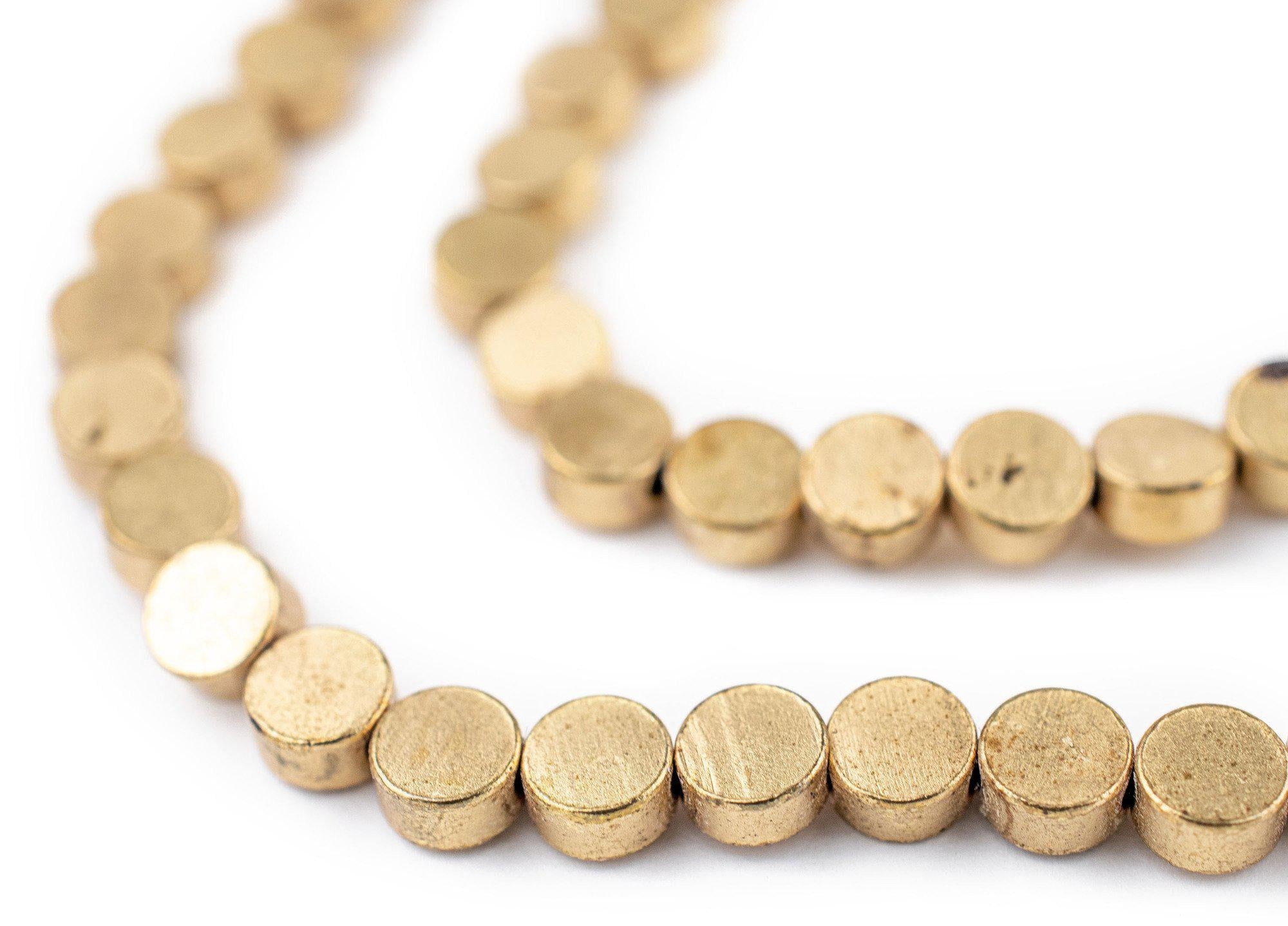The Bead Chest Circular Disk Brass Beads (5mm) - Walmart.com