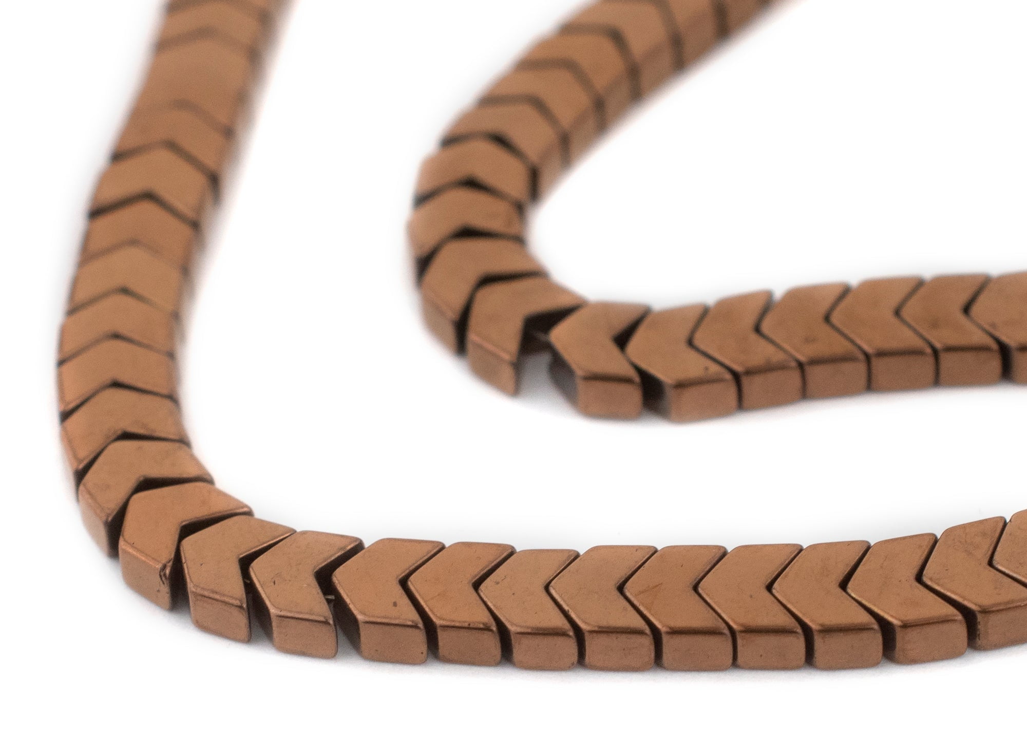 The Bead Chest Copper Flat Interlocking Snake Beads (6mm) - Walmart.com