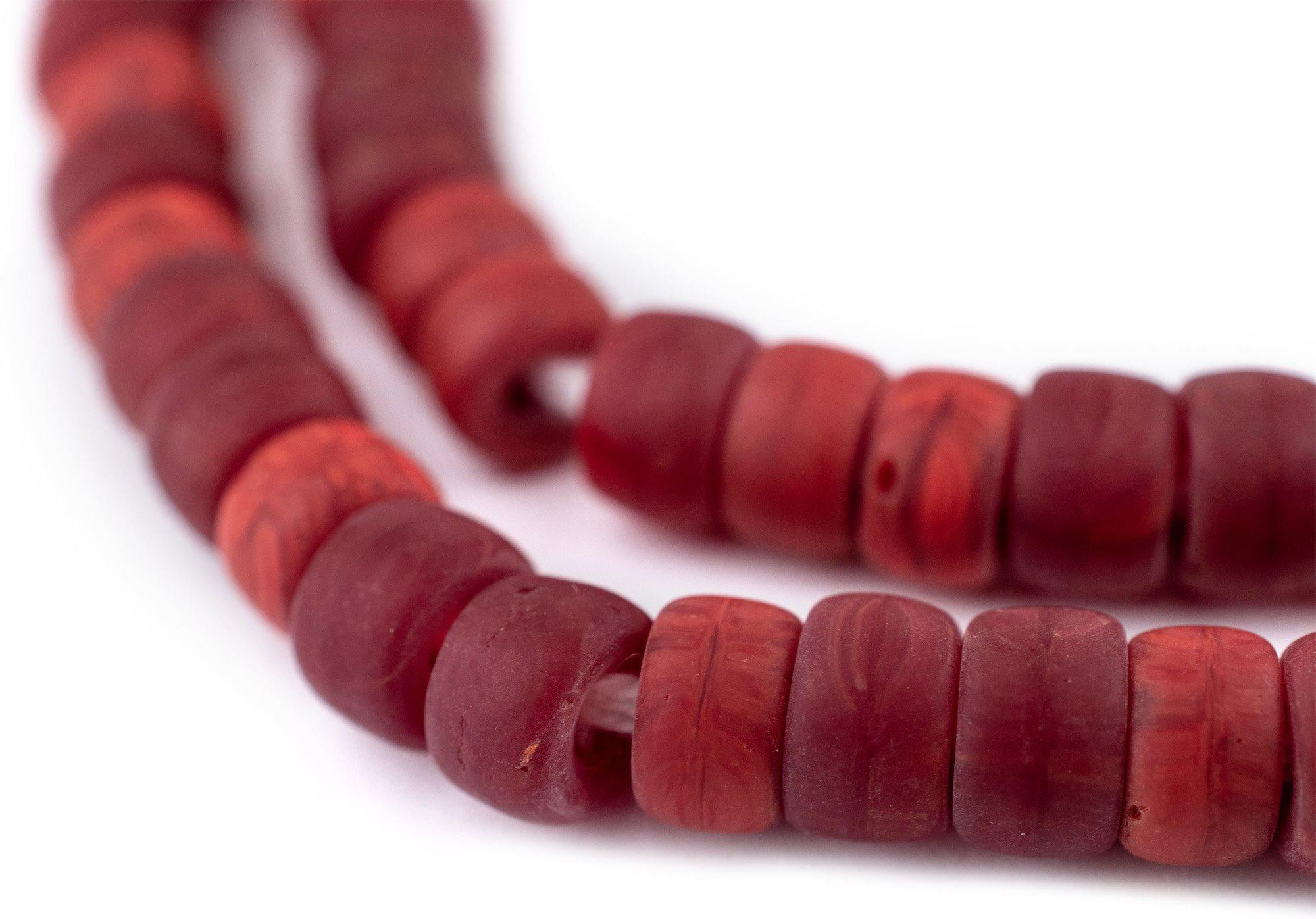 The Bead Chest Crimson Red Padre Beads (8mm) - Walmart.com