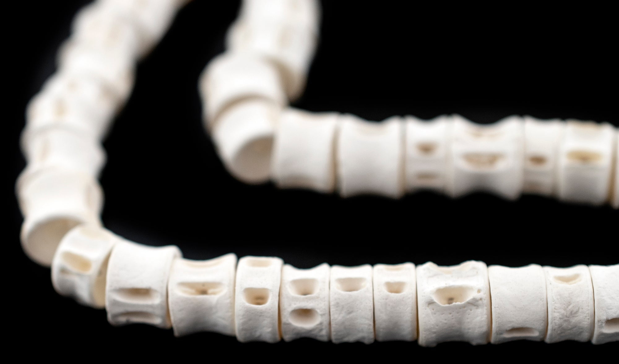 TheBeadChest Fish Bone Beads 8-10mm, Value Strand West Africa African ...