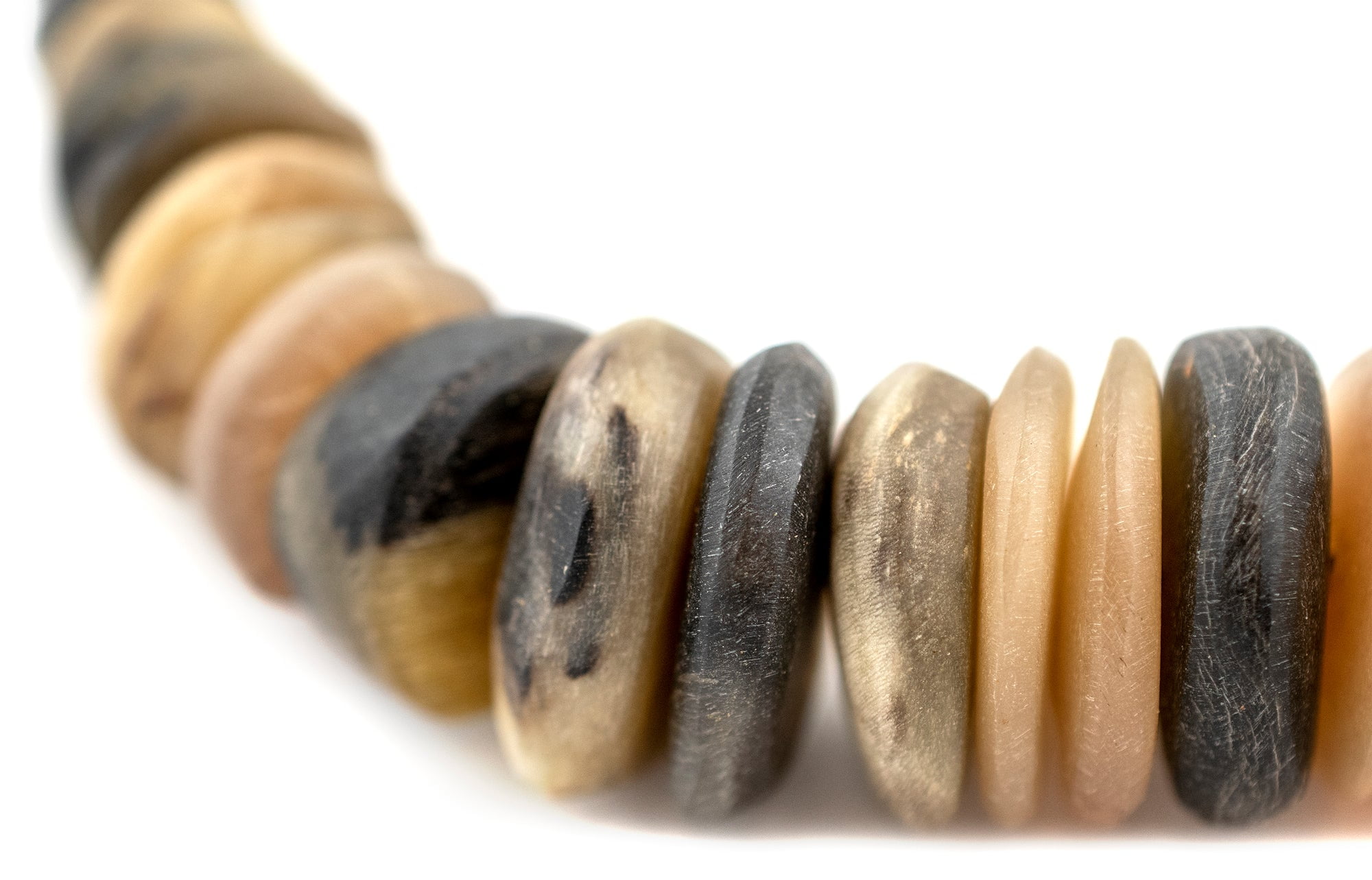 TheBeadChest Graduated Moroccan Horn Beads 17x30mm Morocco African ...