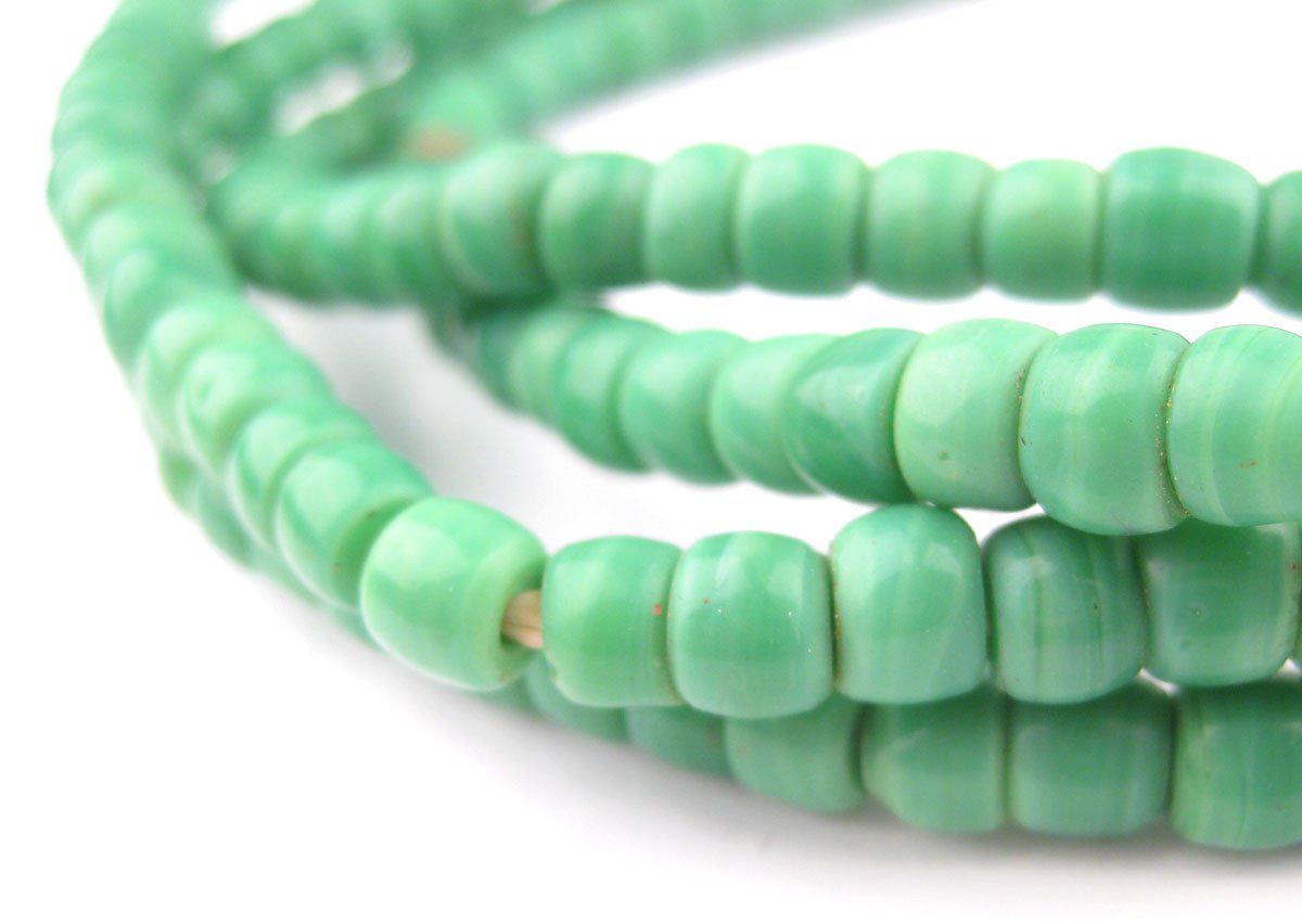 The Bead Chest Green Turkana Beads: Authentic East African Tribal Glass ...