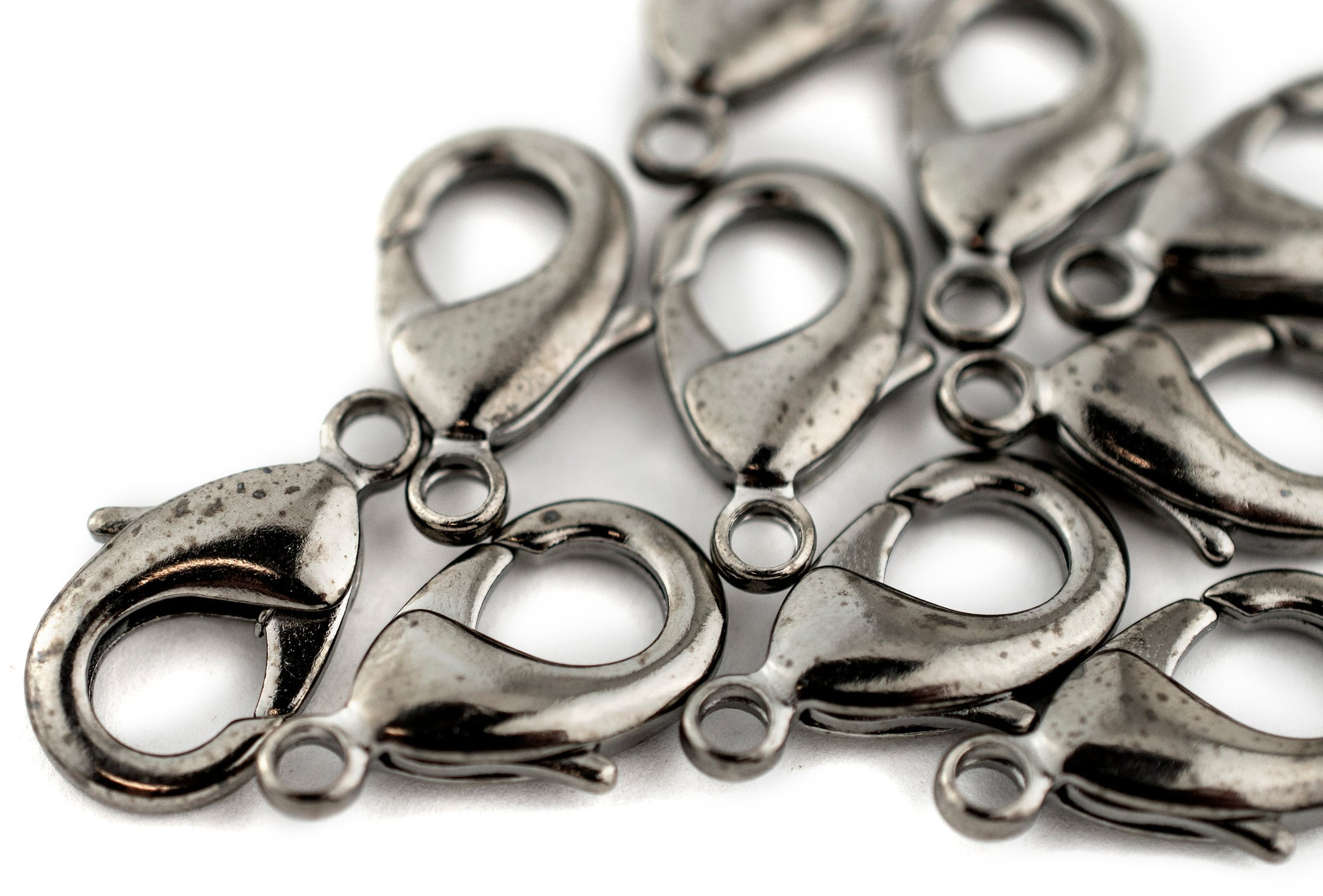 The Bead Chest Gunmetal Lobster Claw Clasps - Dark Jewelry Findings for ...