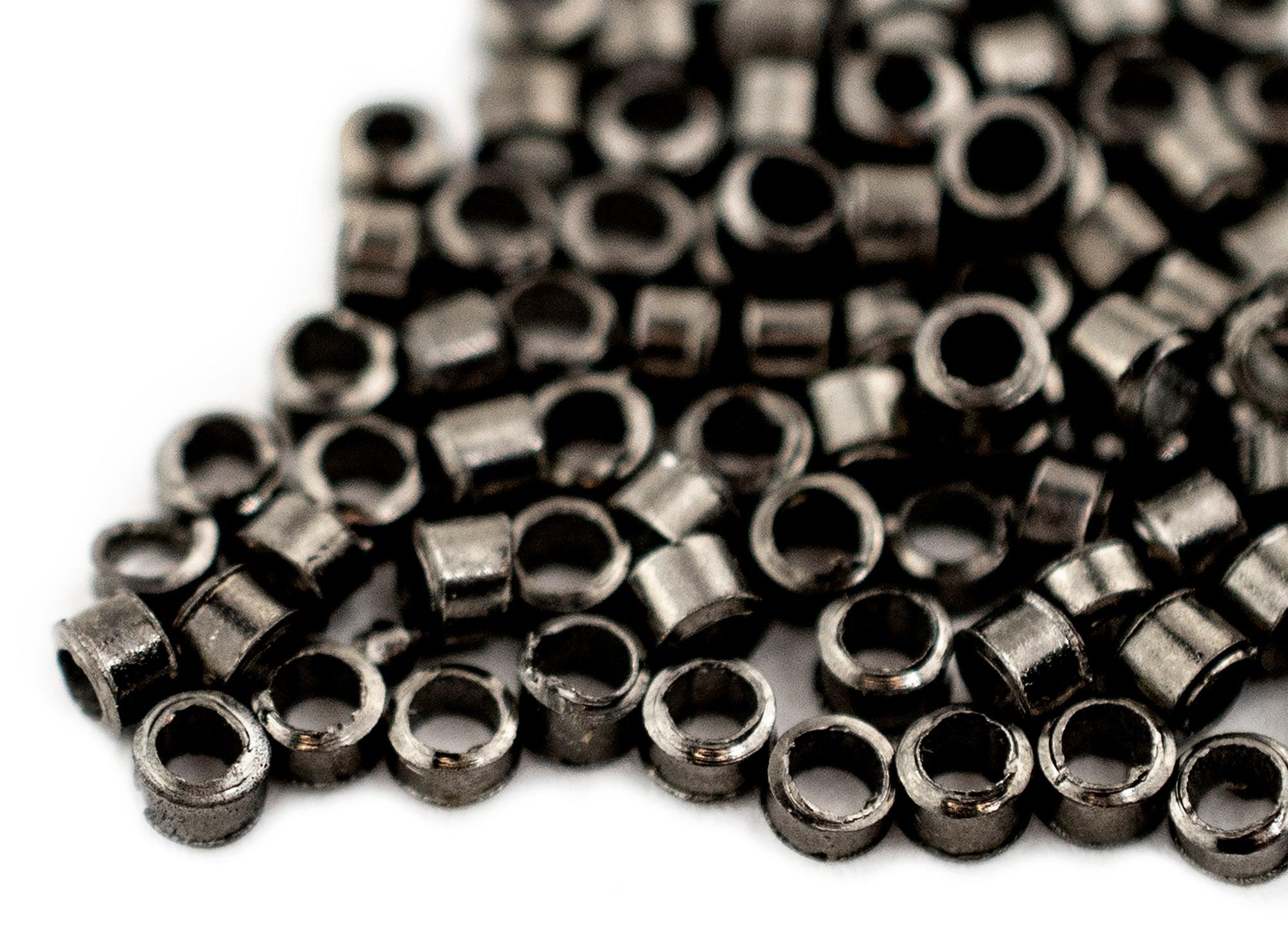The Bead Chest Gunmetal Tube Crimp Beads (1.5mm, Set of 100) - Walmart.com