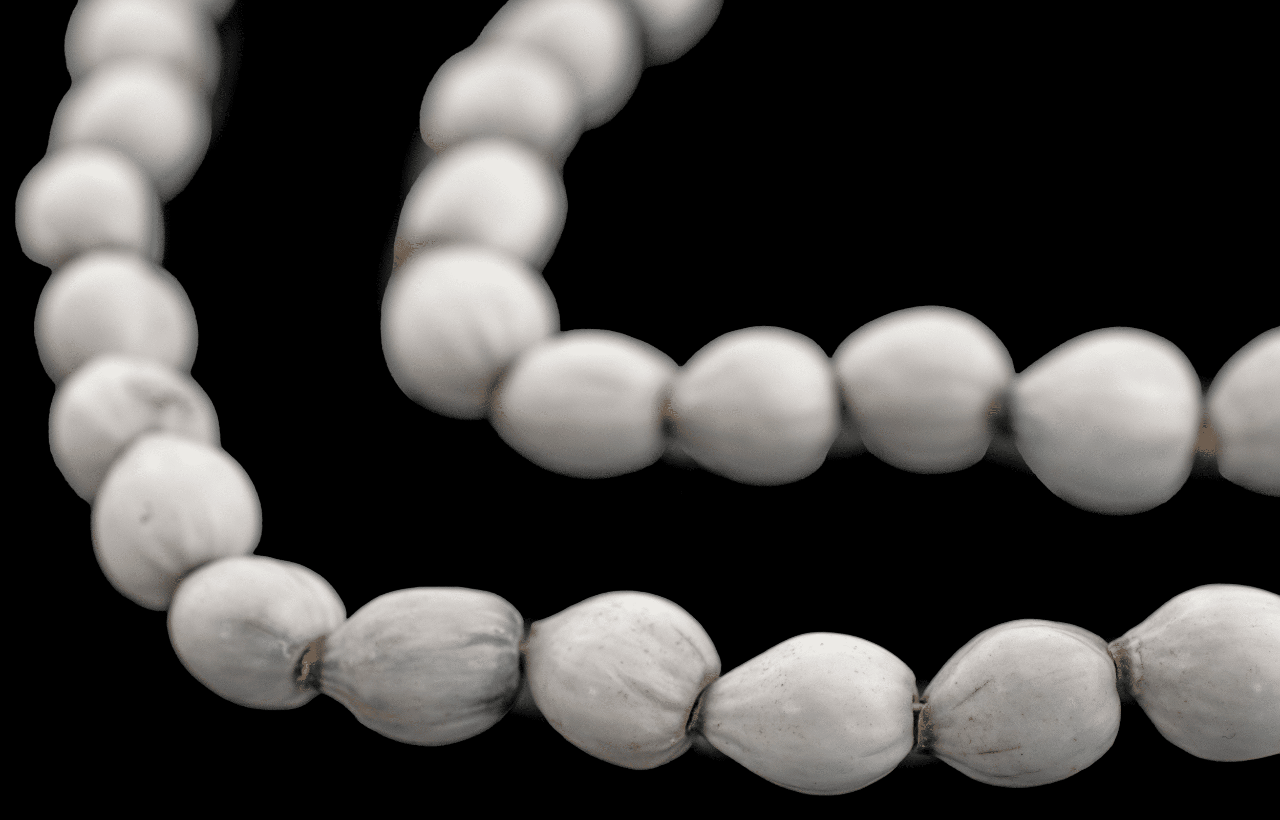 The Bead Chest Imfibinga Natural Seed Beads from Kenya 7mm African Grey ...