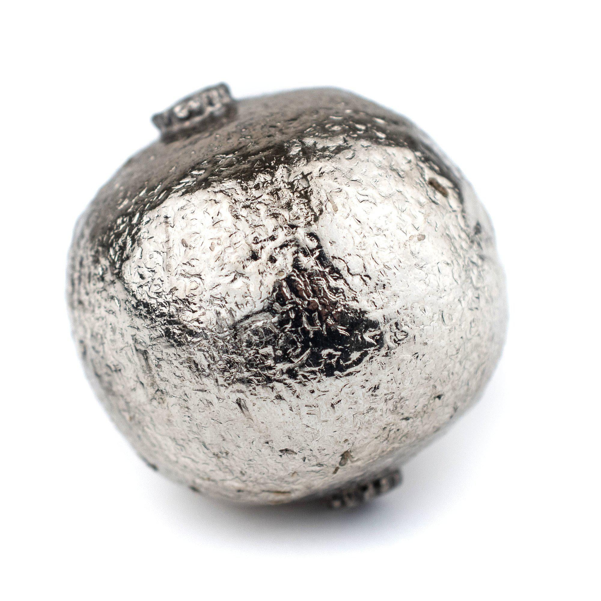 The Bead Chest Jumbo Hollow Silver Bead (40mm): Large Centerpiece ...