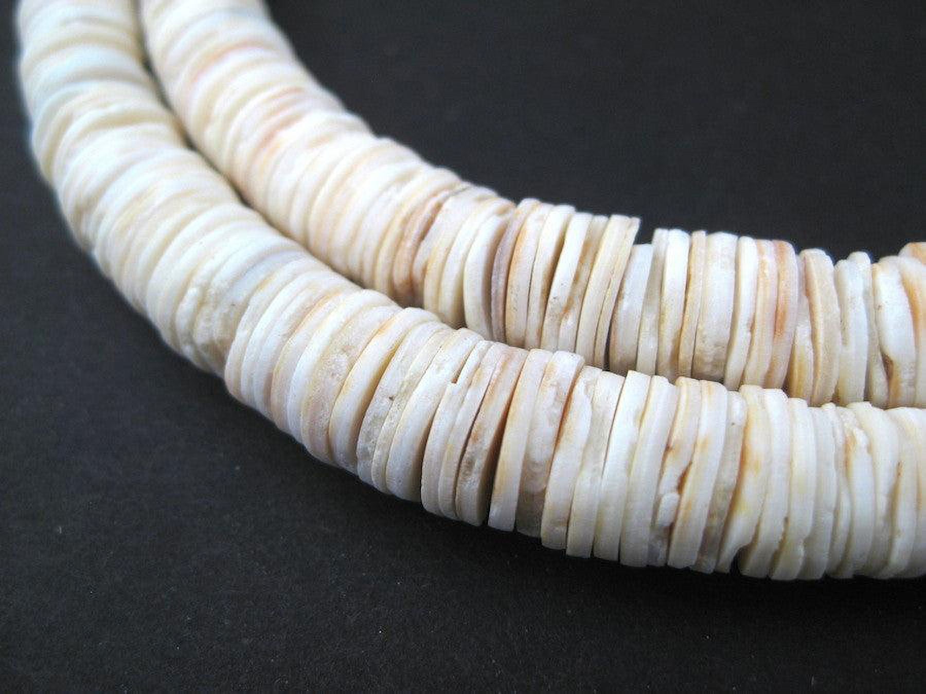 The Bead Chest Ocean Shell Heishi Beads (8mm) - Walmart.com