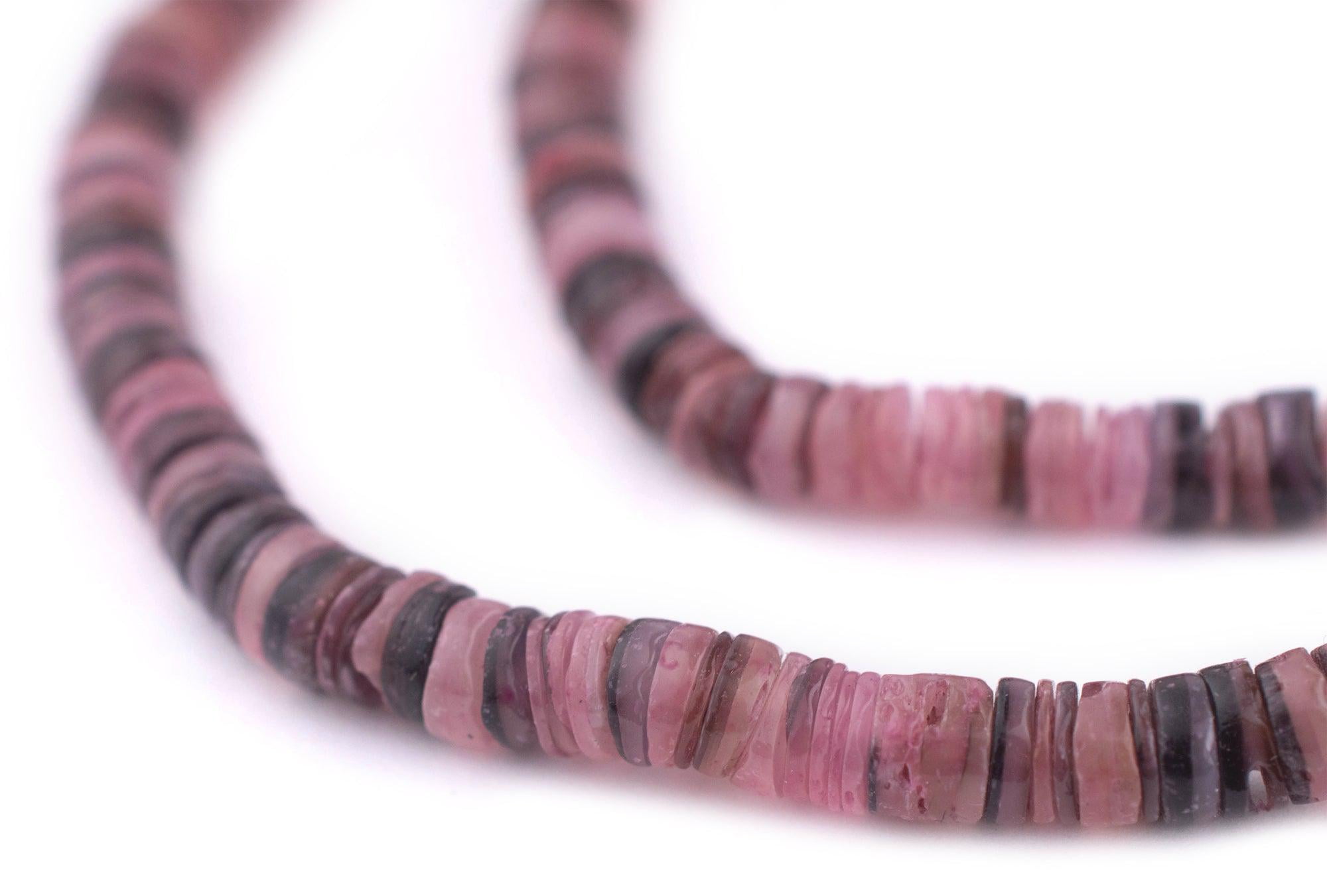The Bead Chest Red Natural Shell Heishi Beads (5mm) - Walmart.com
