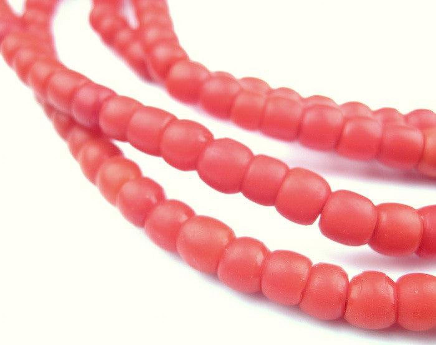 TheBeadChest Red Turkana Beads: Authentic East African Tribal Glass ...