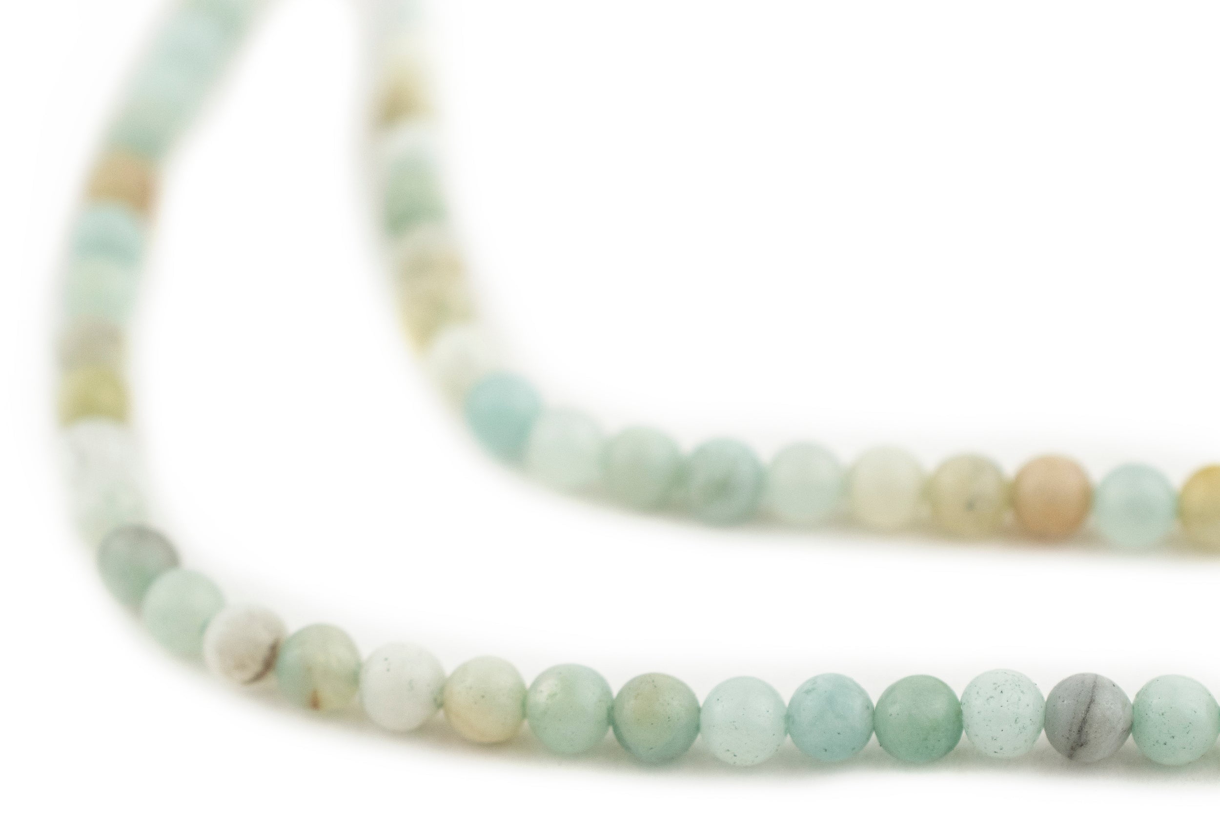 The Bead Chest Round Amazonite Beads (4mm): Organic Gemstone Round ...