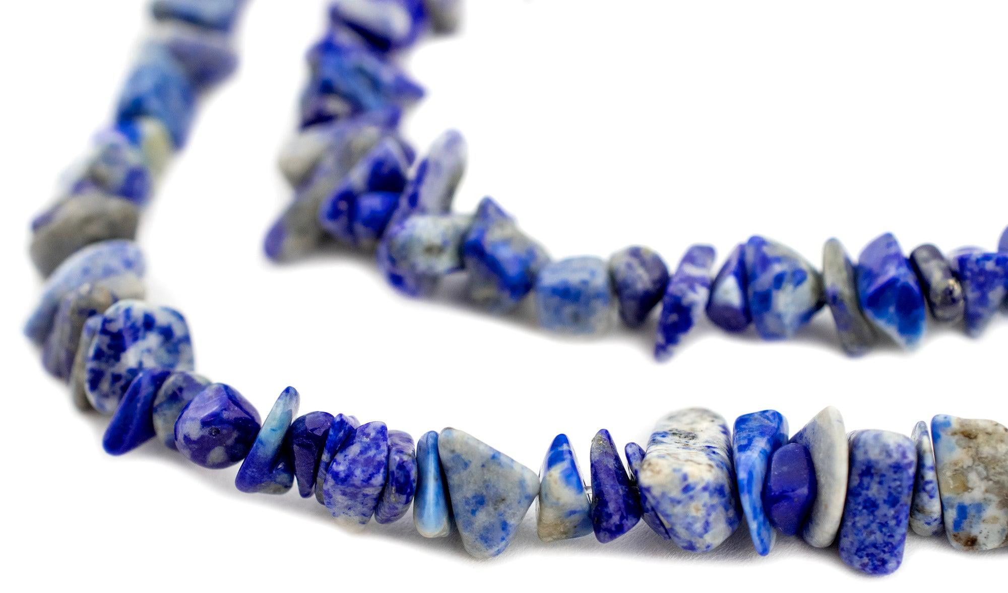 The Bead Chest Rustic Lapis Lazuli Chip Beads (5-15mm) - Walmart.com