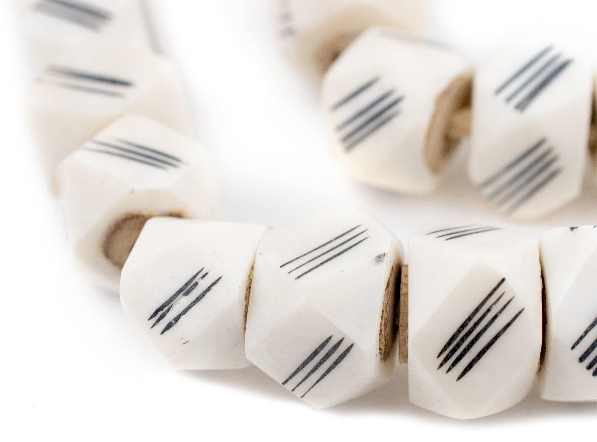 The Bead Chest Scratch Carved Kenya Bone Beads (Faceted) - Walmart.com