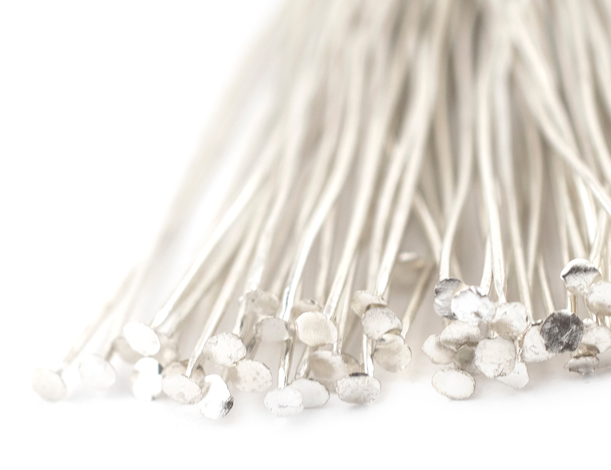 The Bead Chest Silver 21 Gauge 3 Inch Head Pins (Approx 100 pieces ...