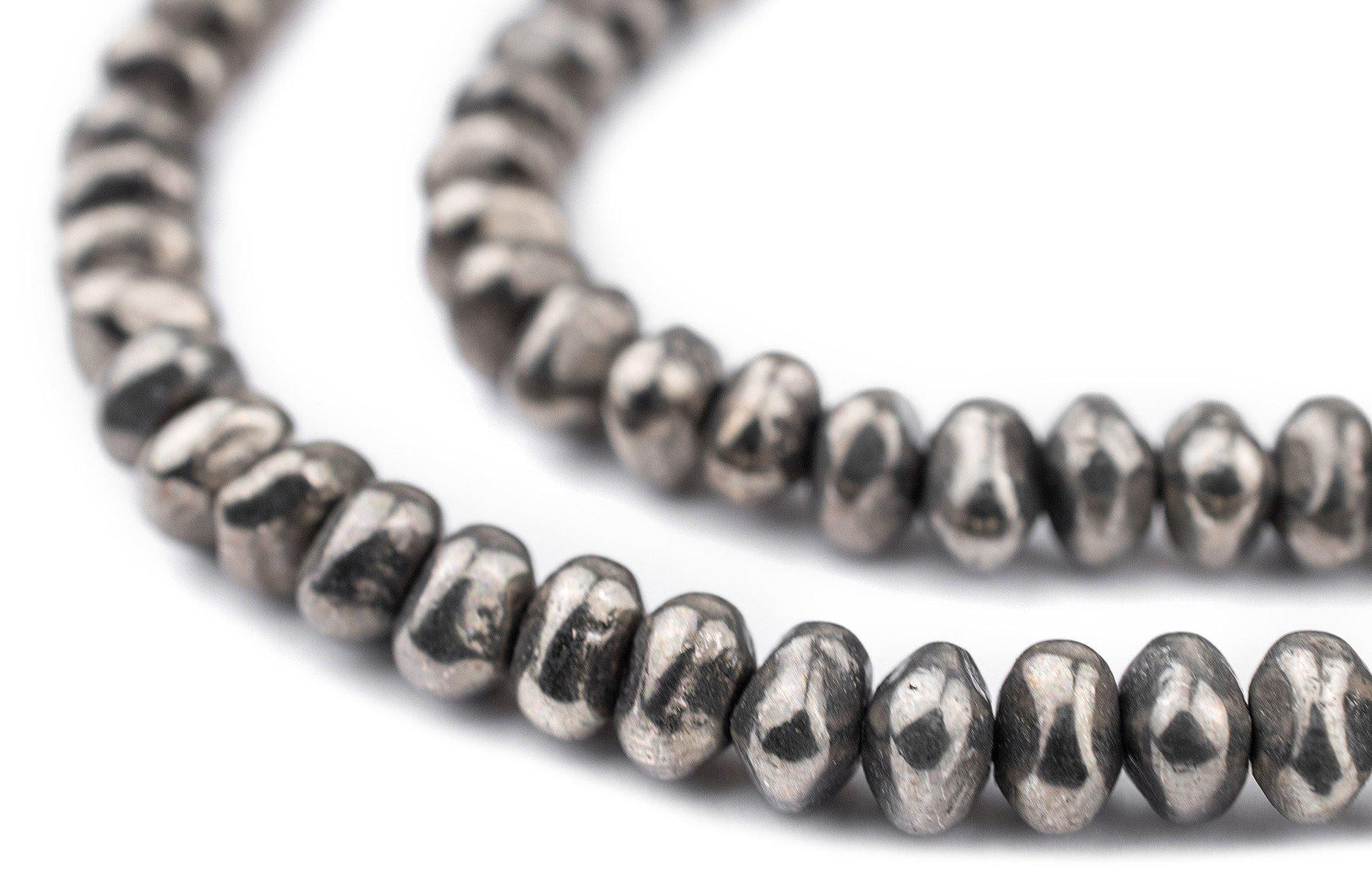 The Bead Chest Silver Nugget Beads (5x7mm) - Walmart.com