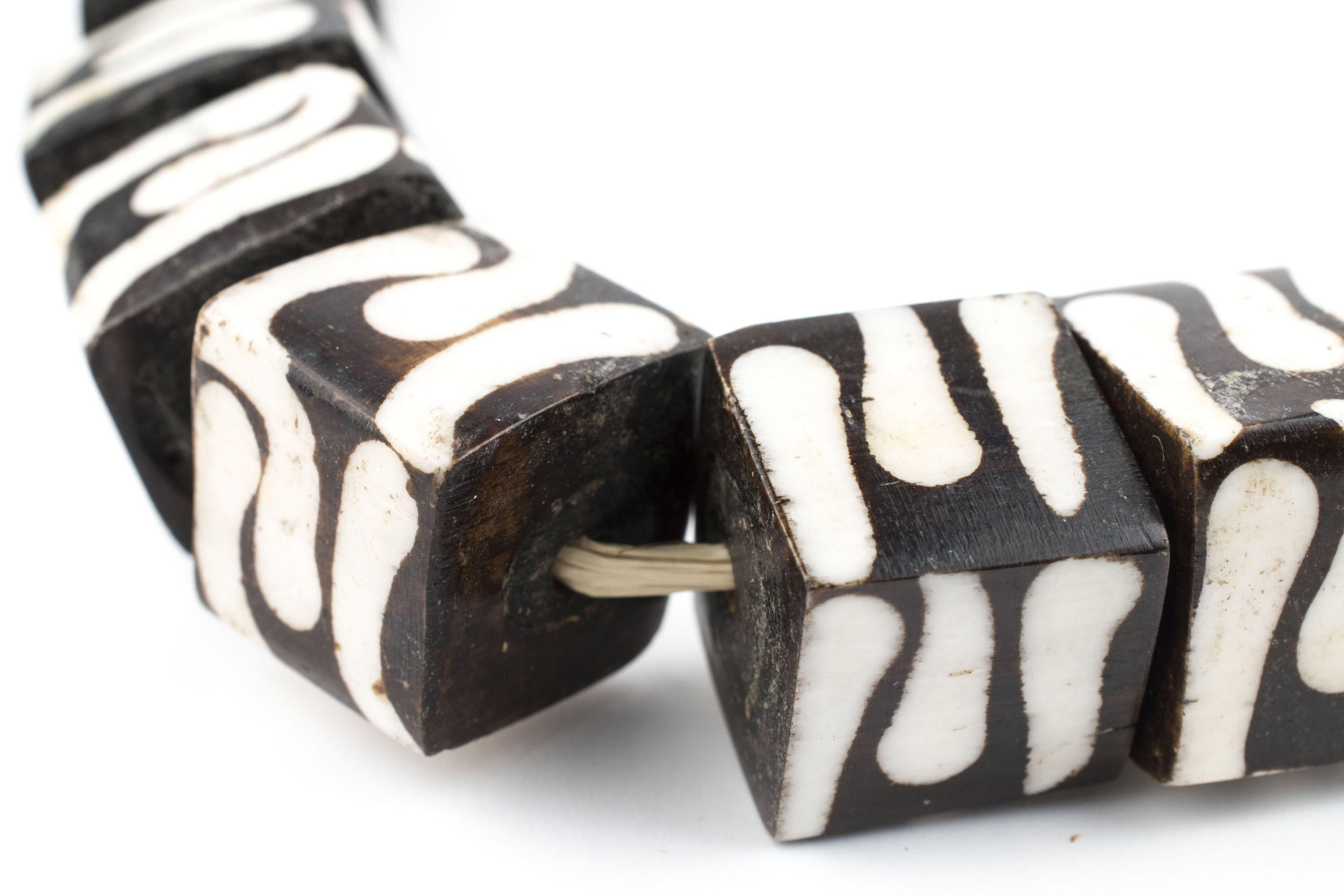 The Bead Chest Traditional Batik Bone Beads (Cube) - Walmart.com