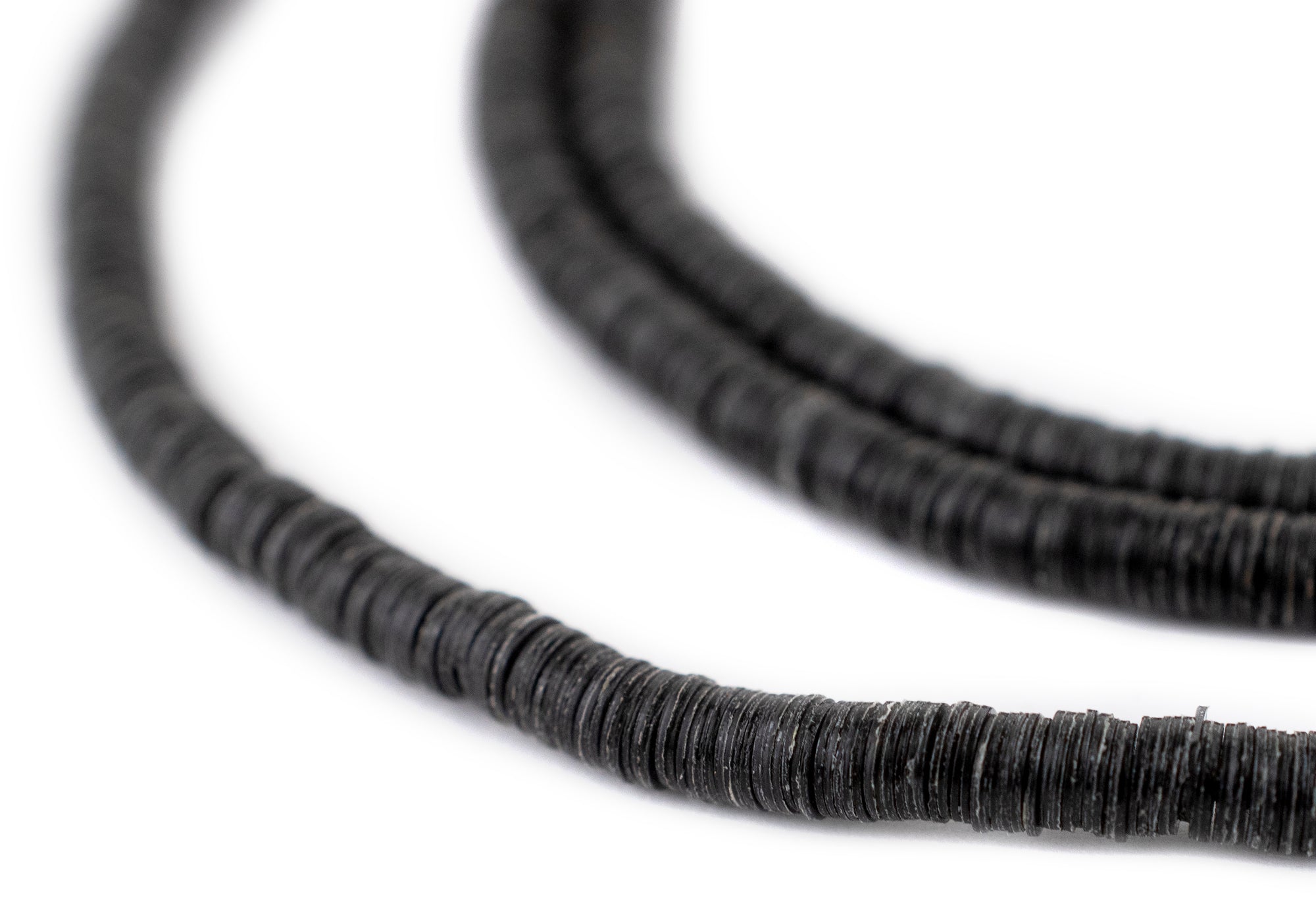 The Bead Chest Translucent Black Vinyl Phono Record Beads (4mm ...