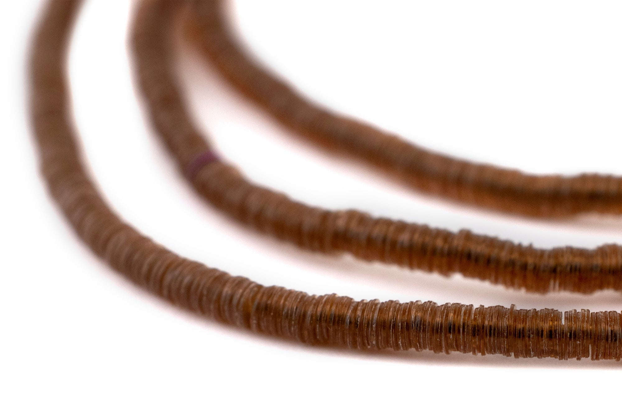 The Bead Chest Translucent Brown Vinyl Phono Record Beads (3mm ...