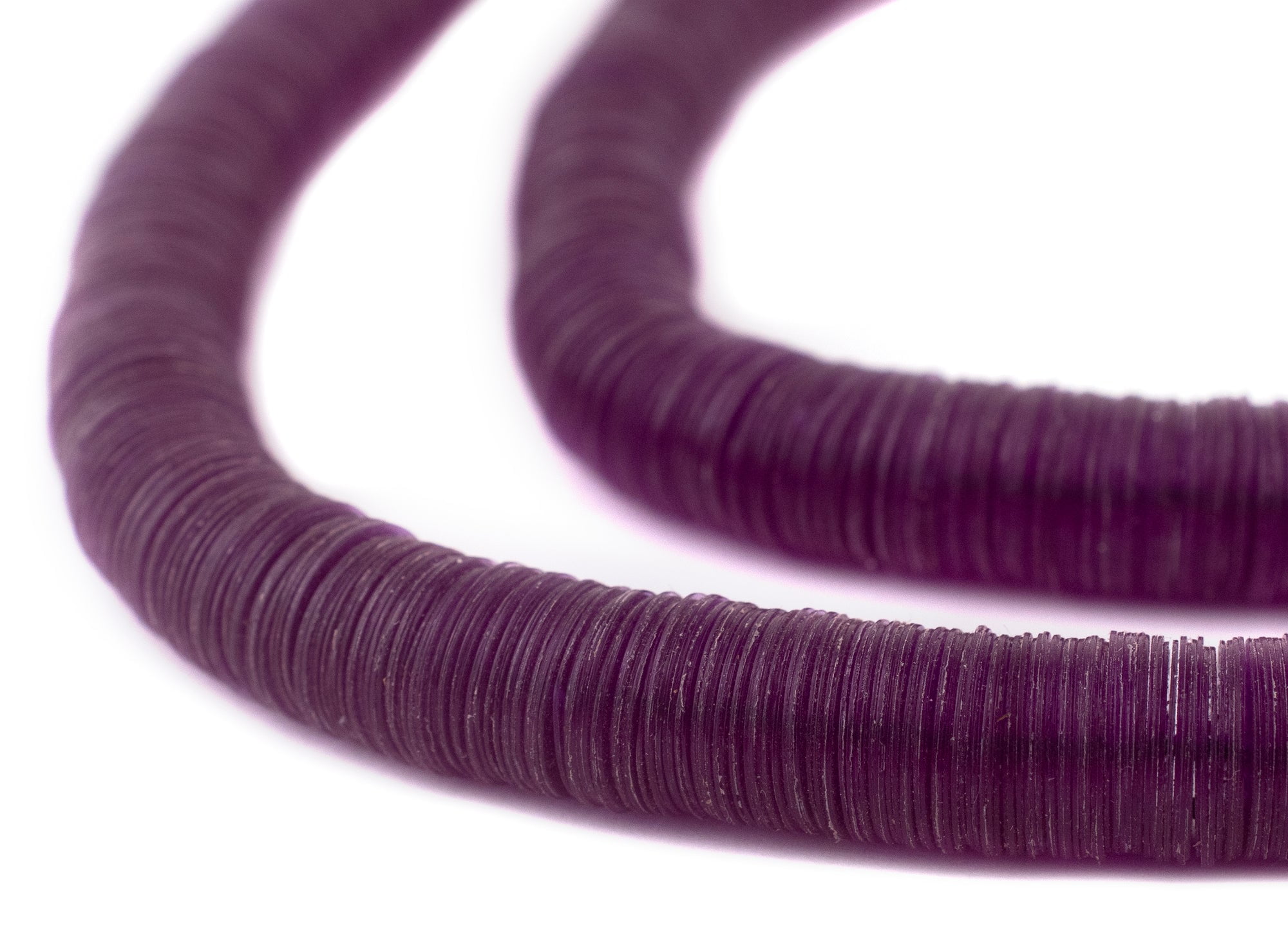 The Bead Chest Translucent Purple Vinyl Phono Record Beads (12mm ...
