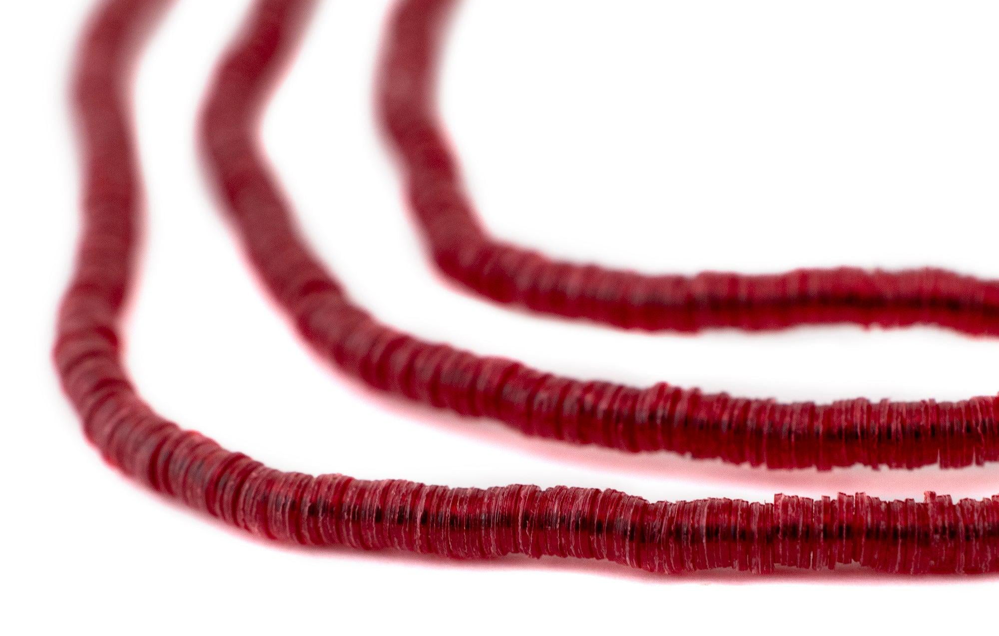 The Bead Chest Translucent Red Vinyl Phono Record Beads (3mm) - Walmart.com