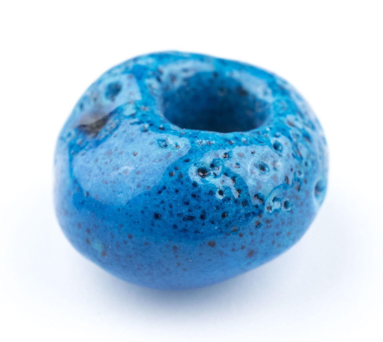 The Bead Chest Vintage Glazed Ceramic Donkey Beads 2 Beads 22mm Middle ...