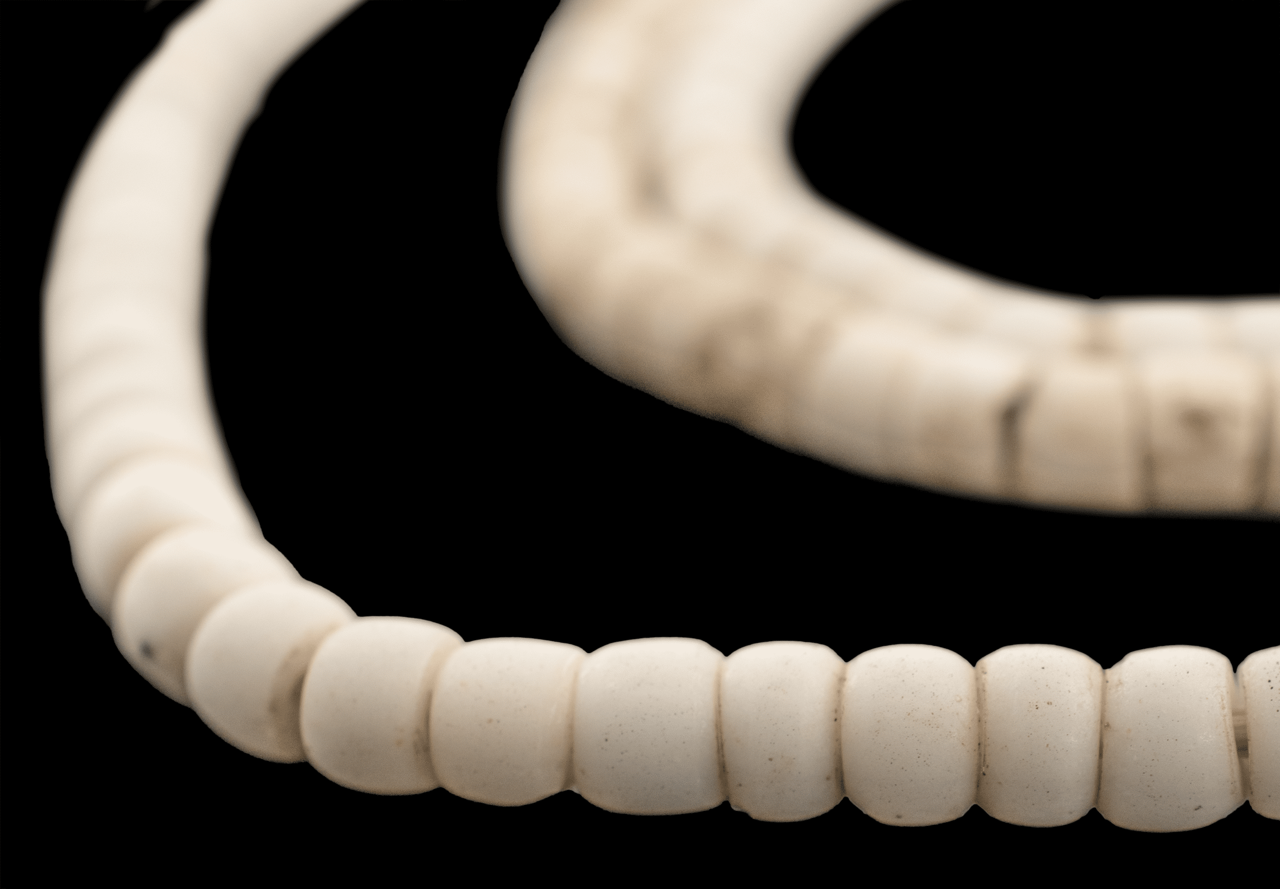 The Bead Chest White Turkana Beads: Authentic East African Tribal Glass ...